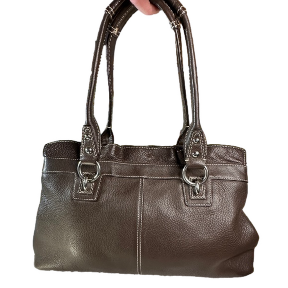 Coach | Bags | Coach Penelope Bag Pebbled Leather Brown Wdusty Lavender ...